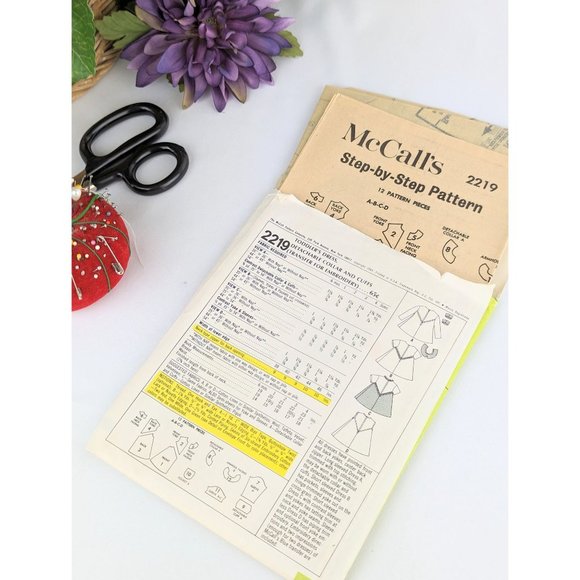 McCall's | Art | 969 Toddlers Dress Sewing Pattern Uncut Detachable ...